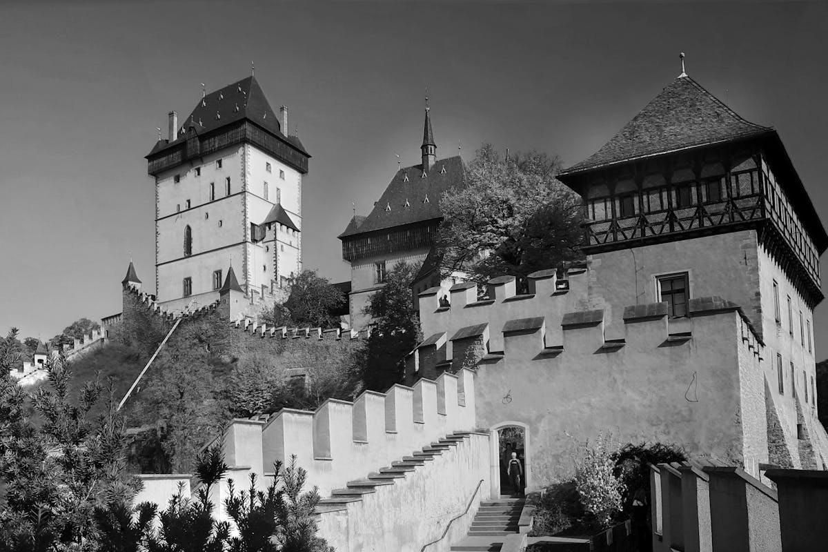 Majestic Karlstejn Castle a medieval Gothic landmark in Central Bohemia