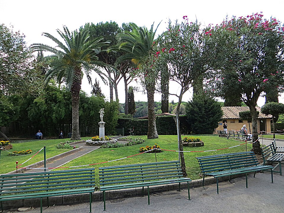 The grounds of the Catacombs of San Callisto along the Appian Way in Rome