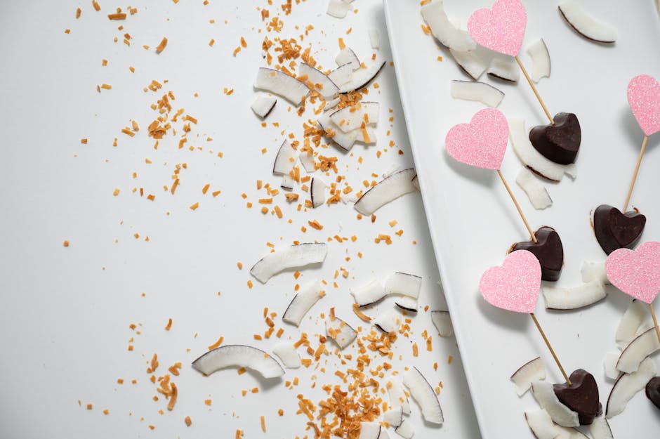 Chocolate being tempered on marble slab
