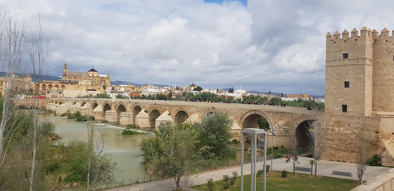 Traditional Andalusian architecture in Cordoba Spain