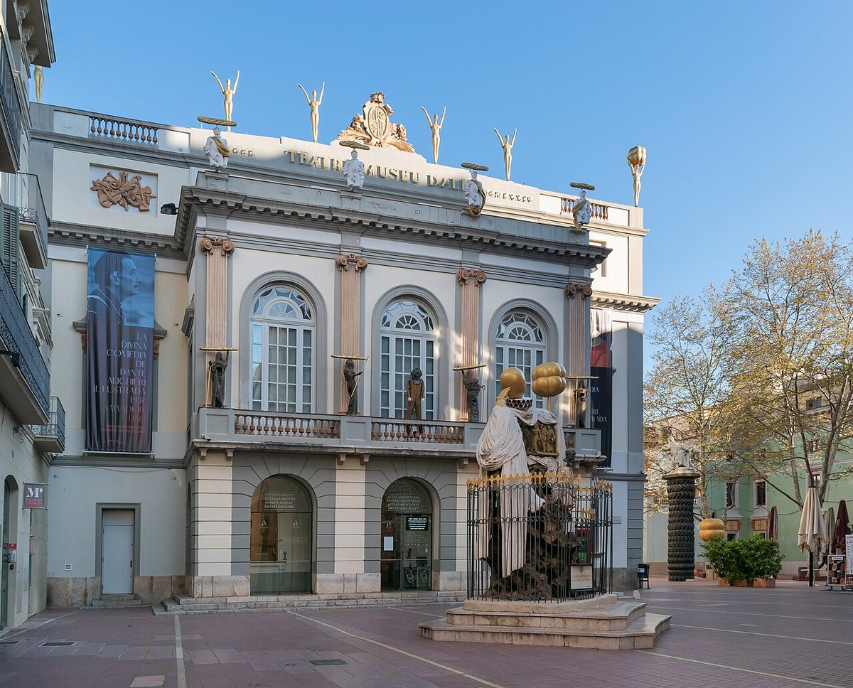 The Dali Theatre-Museum in Figueres with its iconic geodesic dome and egg-topped towers