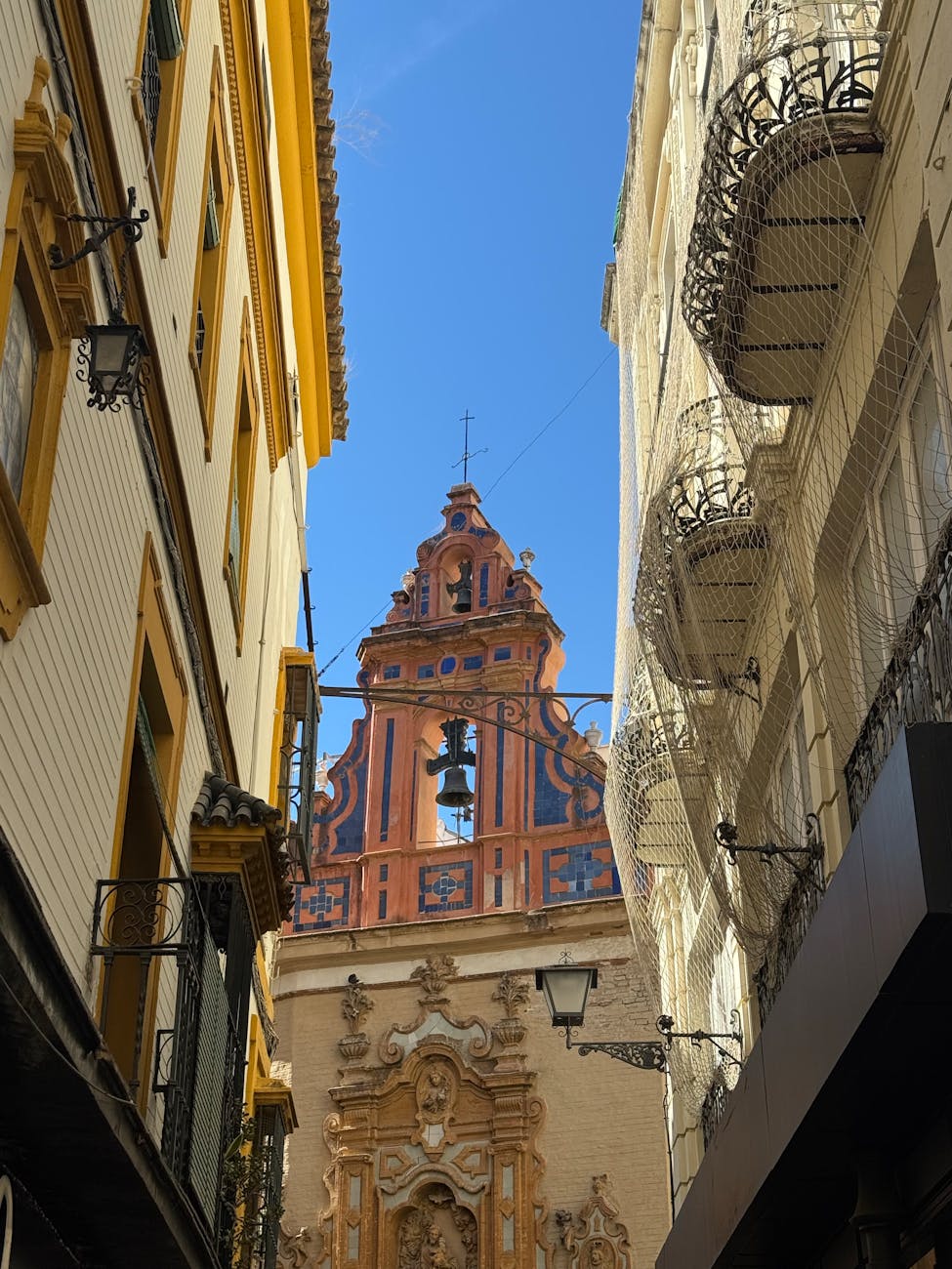 Baroque architecture of El Salvador Church in Seville