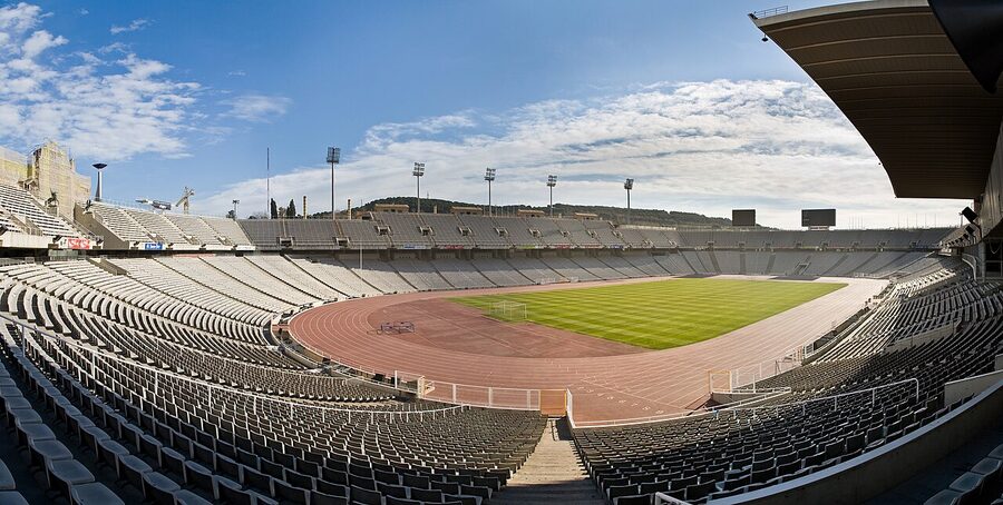 Olympic Stadium Lluis Companys in Barcelona built for the 1992 Summer Olympics