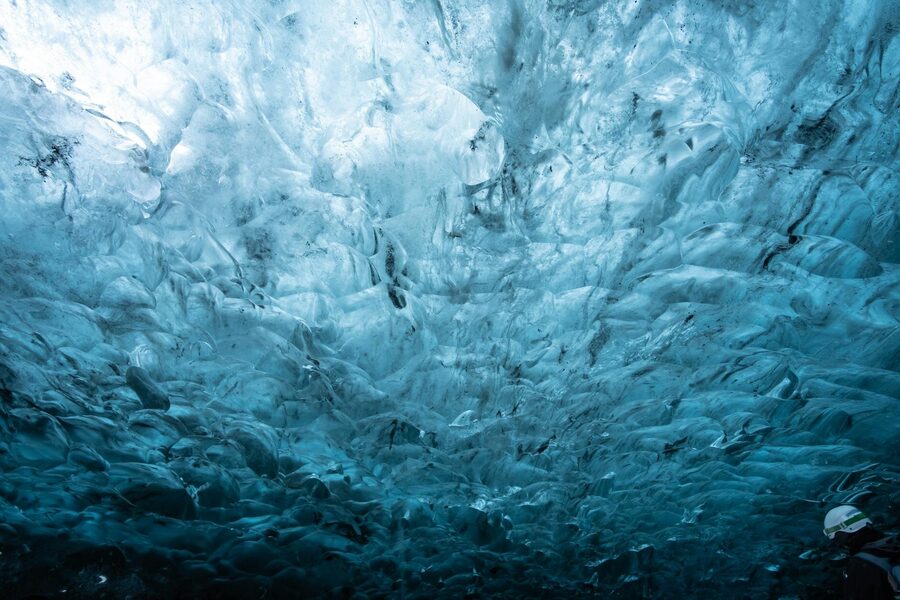 Explore the spellbinding ice formations inside an Icelandic cave.