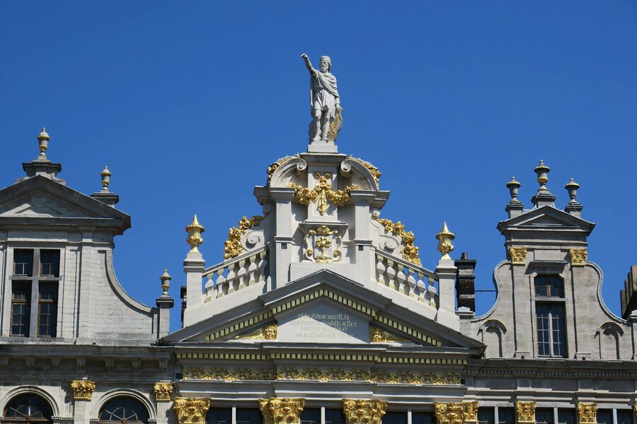 Grand Place detail ornate facade
