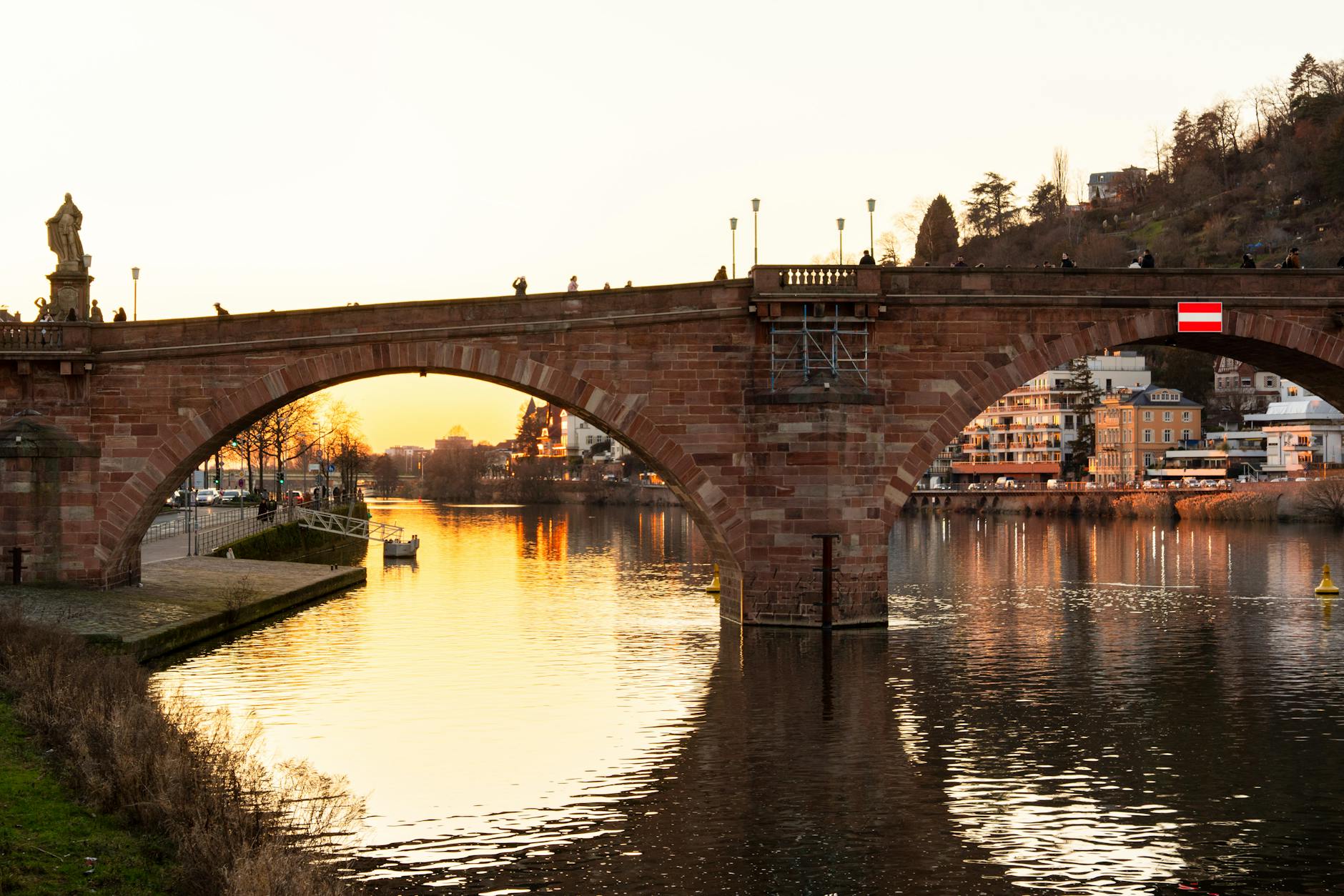 Heidelberg Old Bridge over the Neckar River