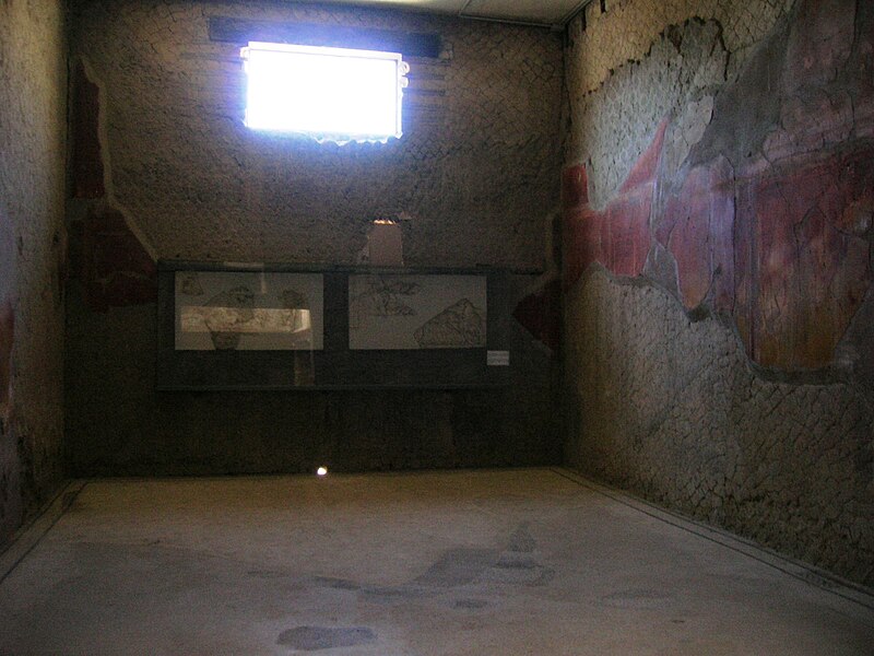Interior courtyard of the House of the Beautiful Courtyard at Herculaneum archaeological site