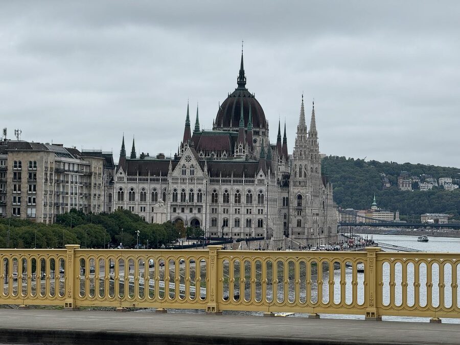 Hungarian Parliament exterior neo-Gothic facade
