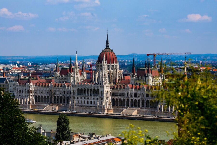 Grand staircase Hungarian Parliament