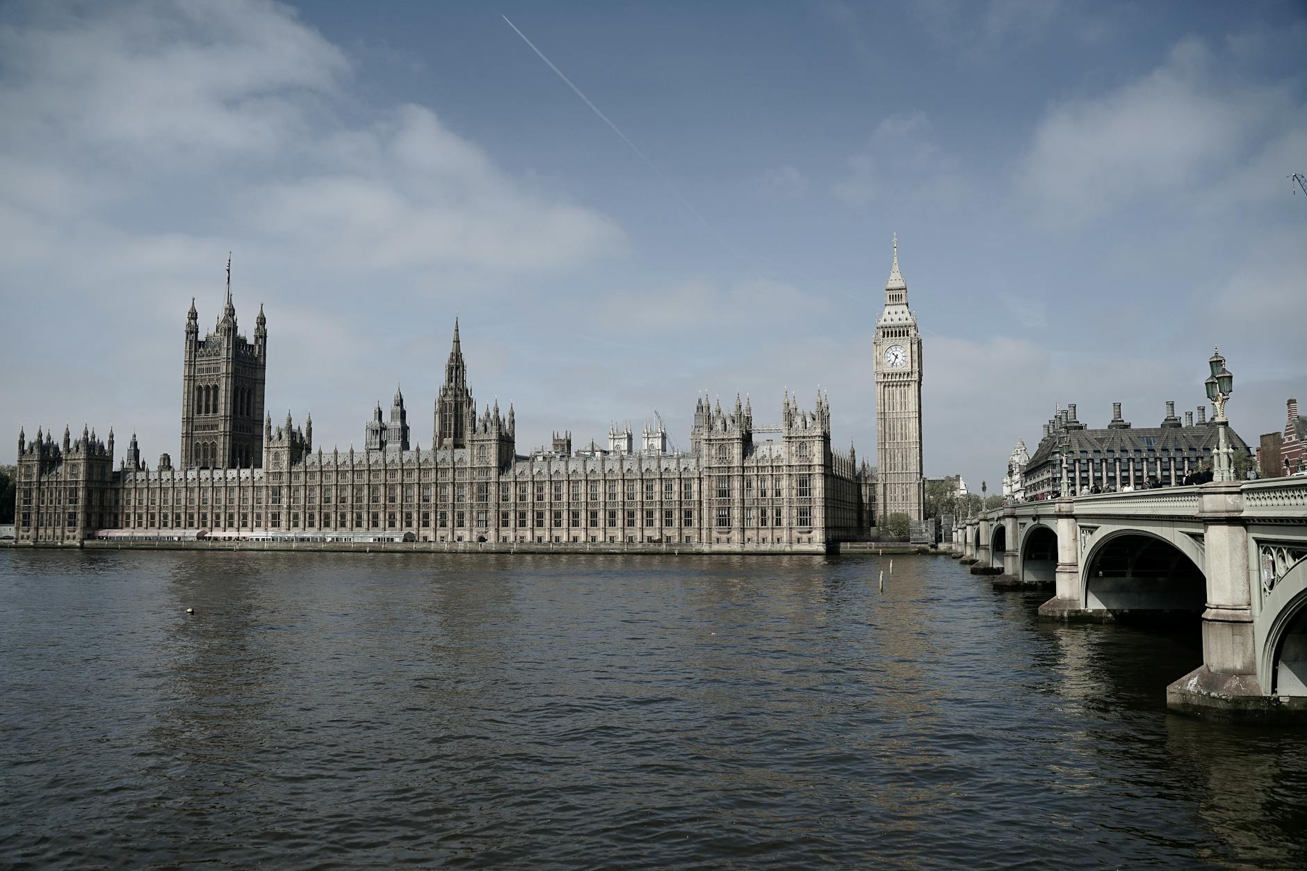 Big Ben and the Palace of Westminster from the Thames