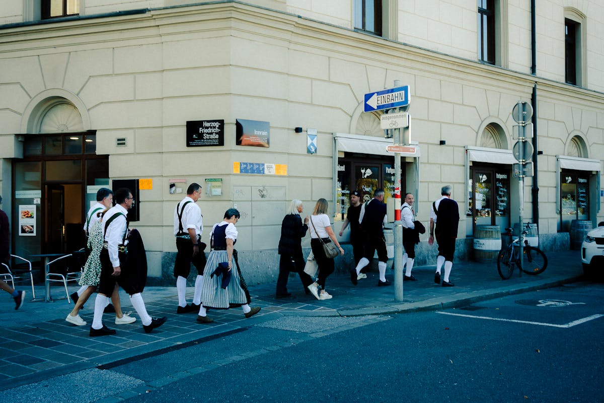 Traditional street in Innsbruck old town