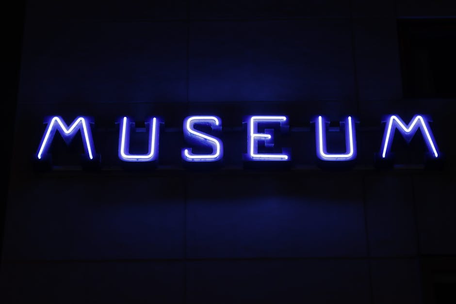 Interactive neon light display at Sweet Space Museum Madrid