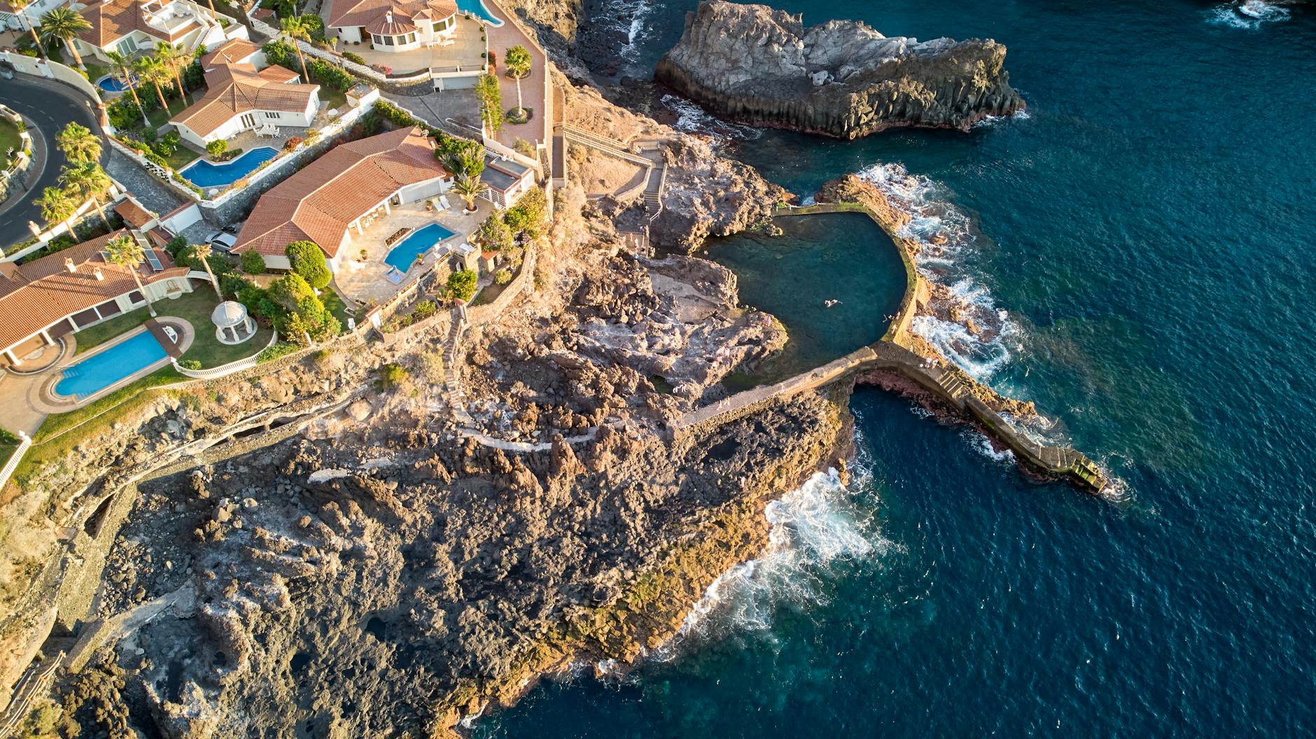 Interior of Jameos del Agua cave system Lanzarote