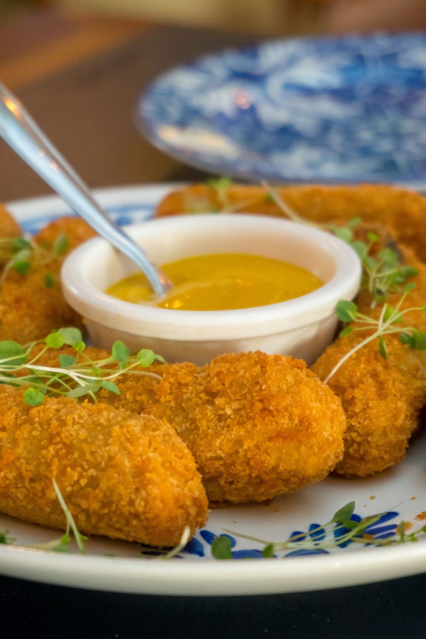 Golden fried jamon croquetas a beloved Basque pintxos staple