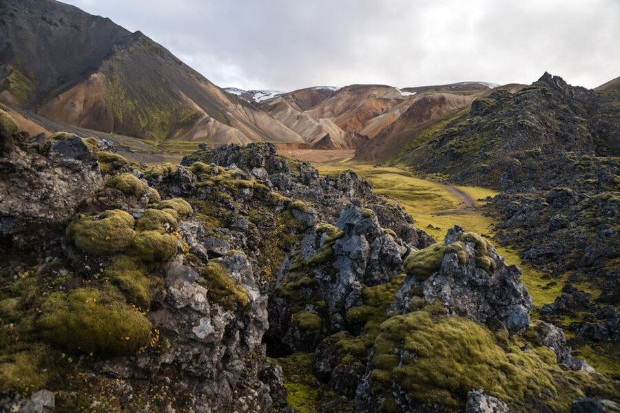 Iceland volcano highlands landscape
