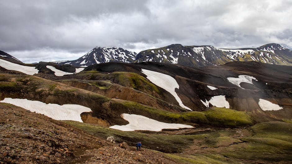 Iceland hot spring river geothermal