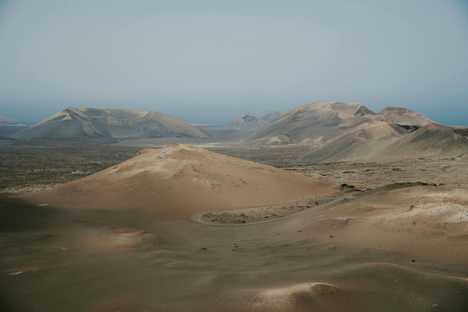 Overview of Lanzarote island terrain