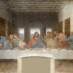 The Last Supper by Leonardo da Vinci, painted on the refectory wall of Santa Maria delle Grazie in Milan