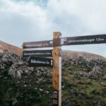 Colourful rhyolite mountains at Landmannalaugar Iceland