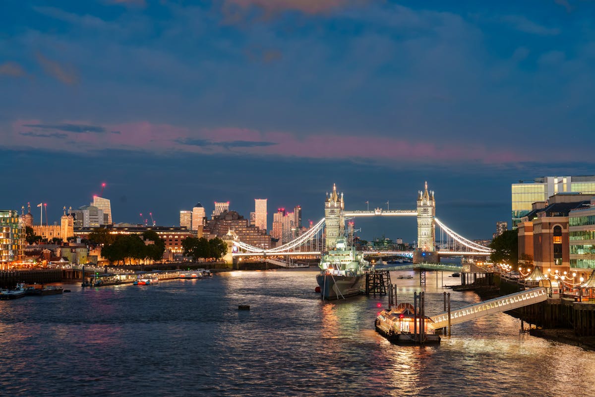 London Bridge area and the Thames