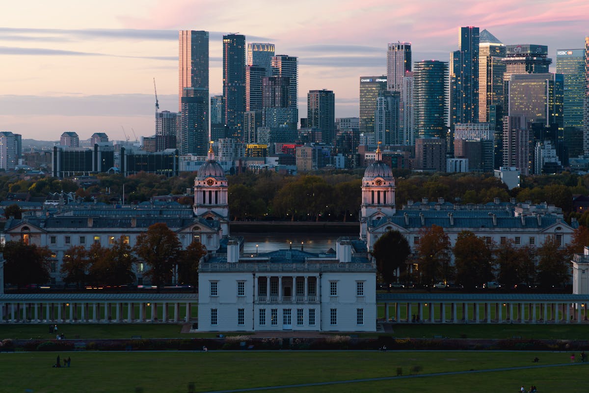 Panoramic view of the London skyline