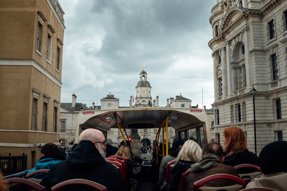 Sightseeing tour bus in London