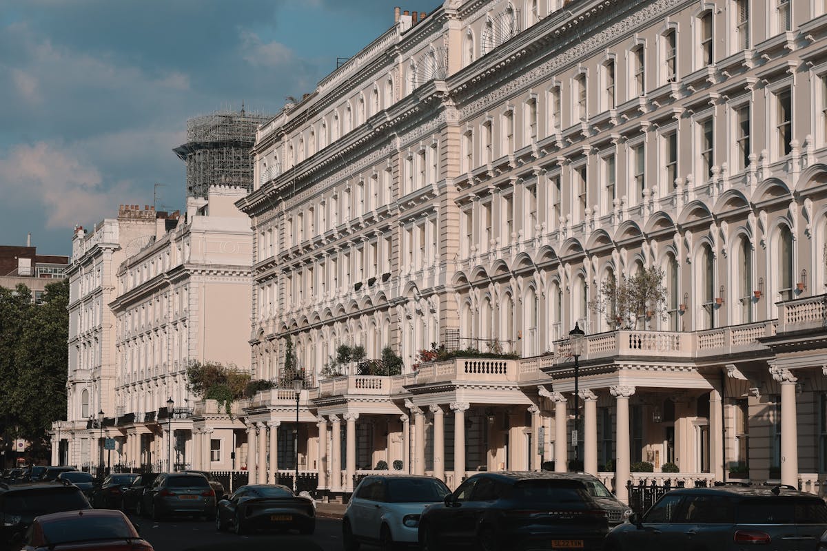 Victorian-style London street during the daytime