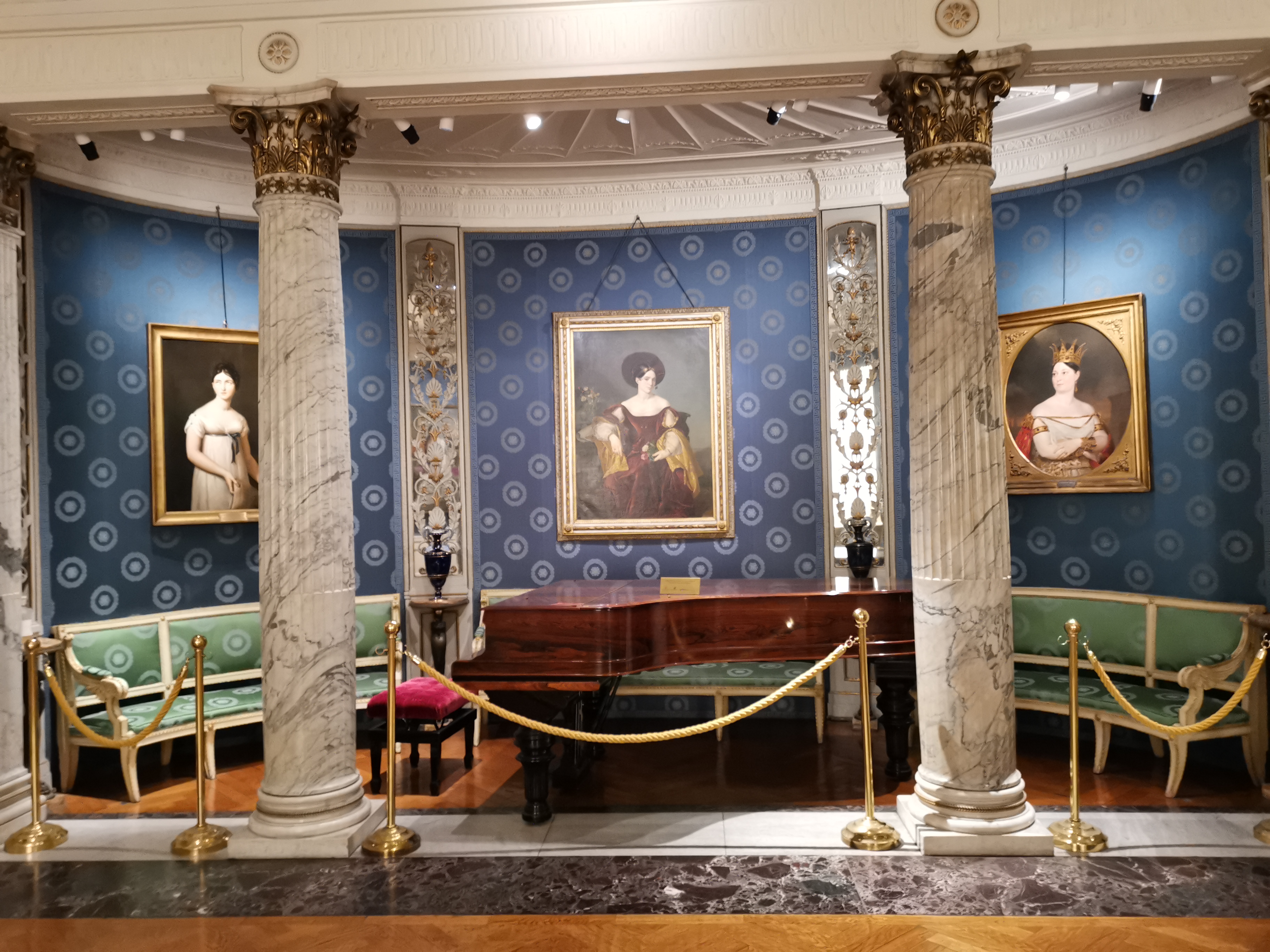 Interior of the Museo Teatrale alla Scala in Milan