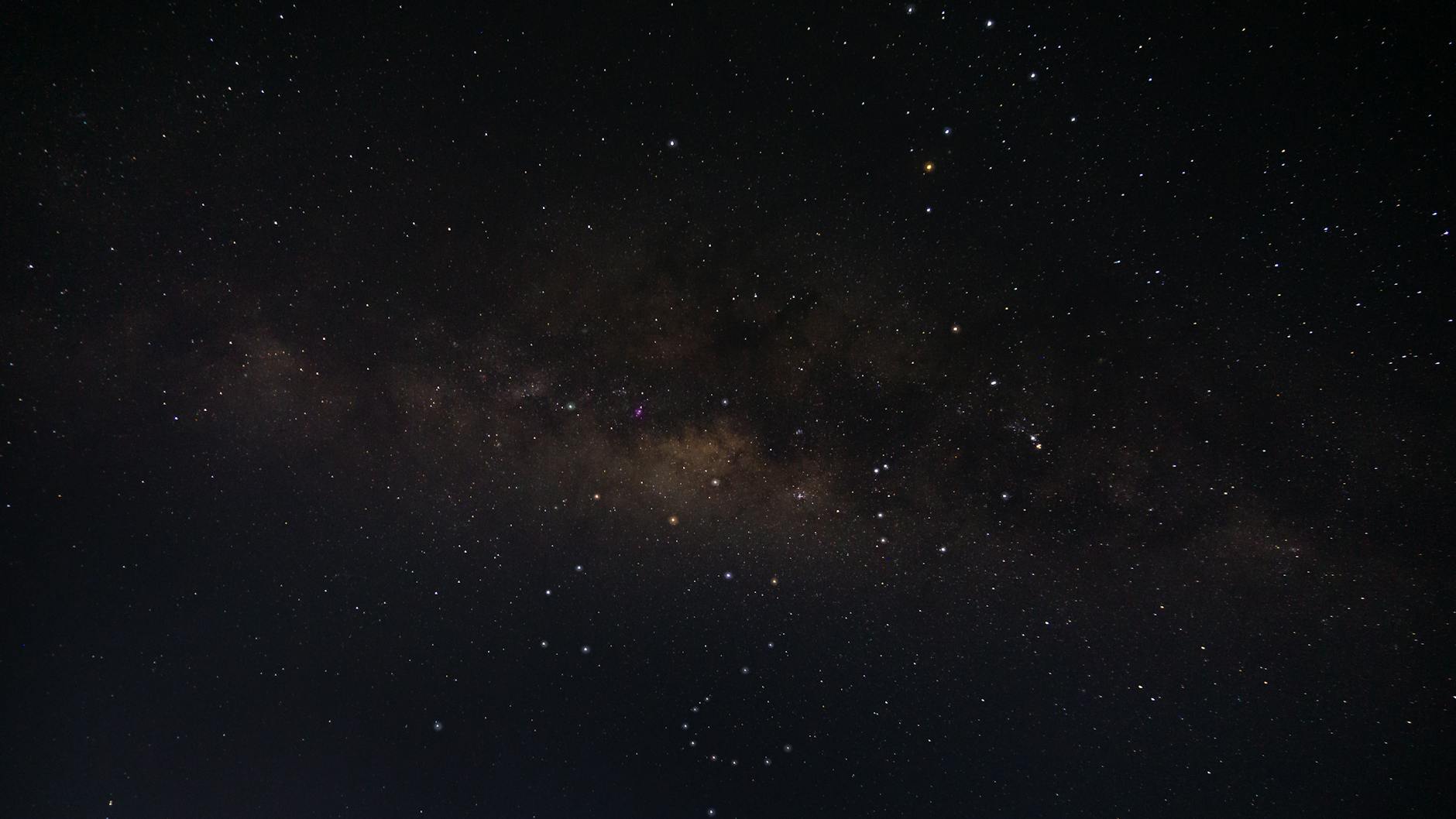 Milky Way galaxy clearly visible in the dark night sky
