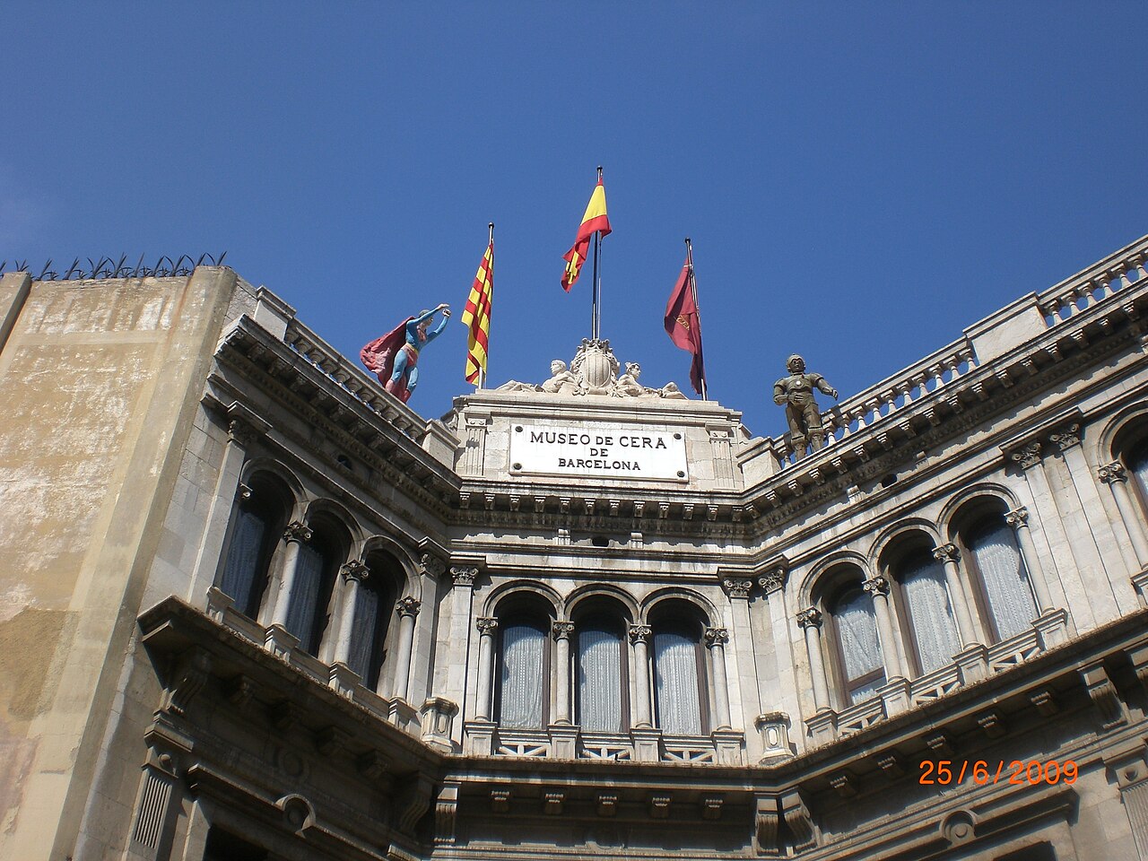Wax figures inside the Museu de Cera in Barcelona