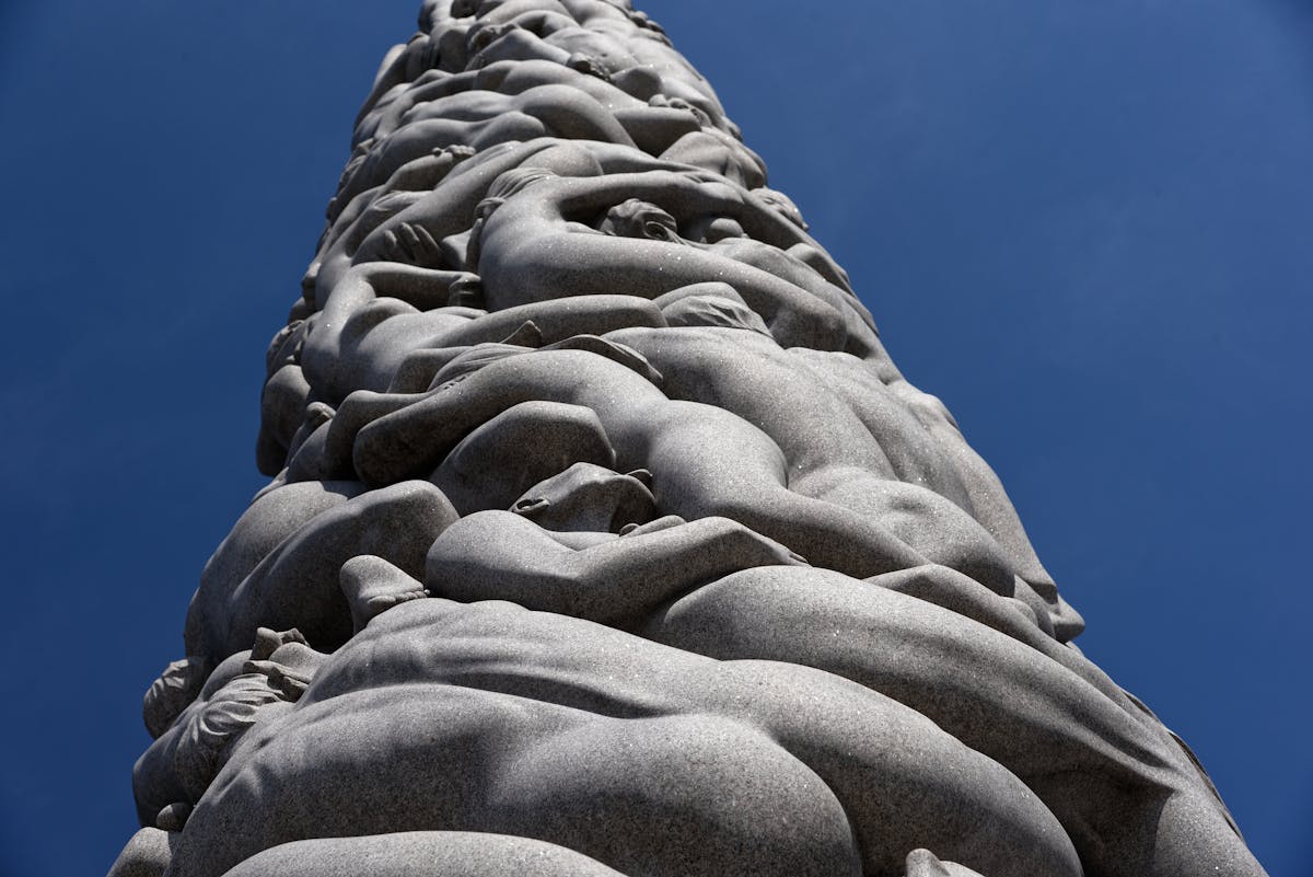 The Monolith sculpture at Vigeland Park Oslo