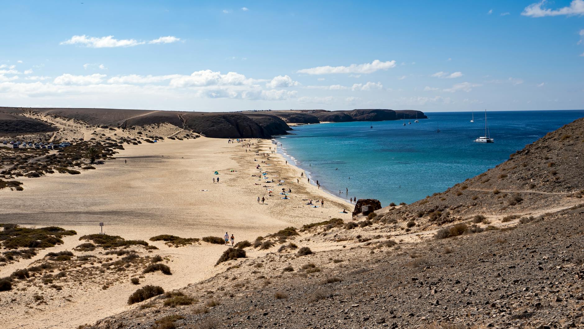 Papagayo beach area in southern Lanzarote
