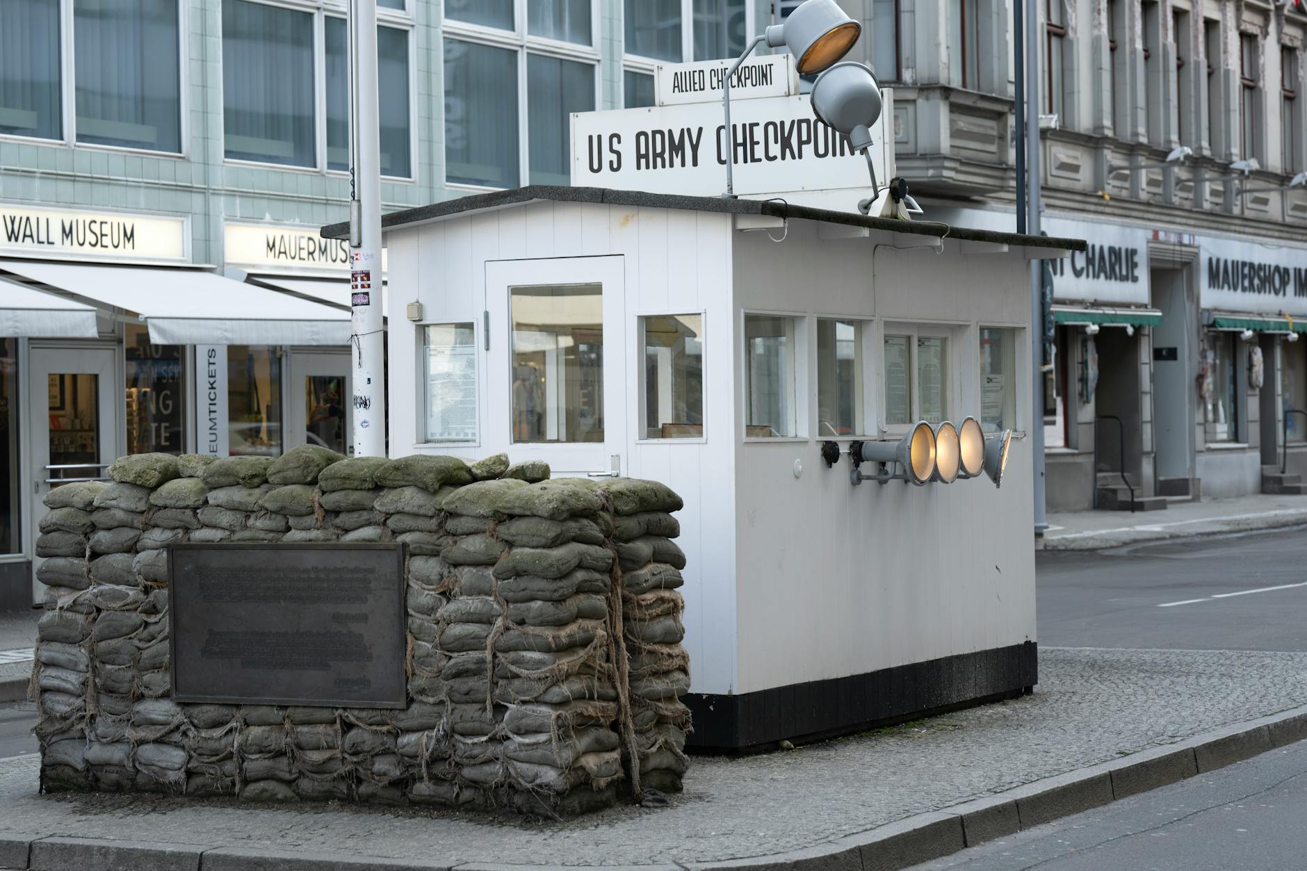 Checkpoint Charlie historic US Army checkpoint in Berlin