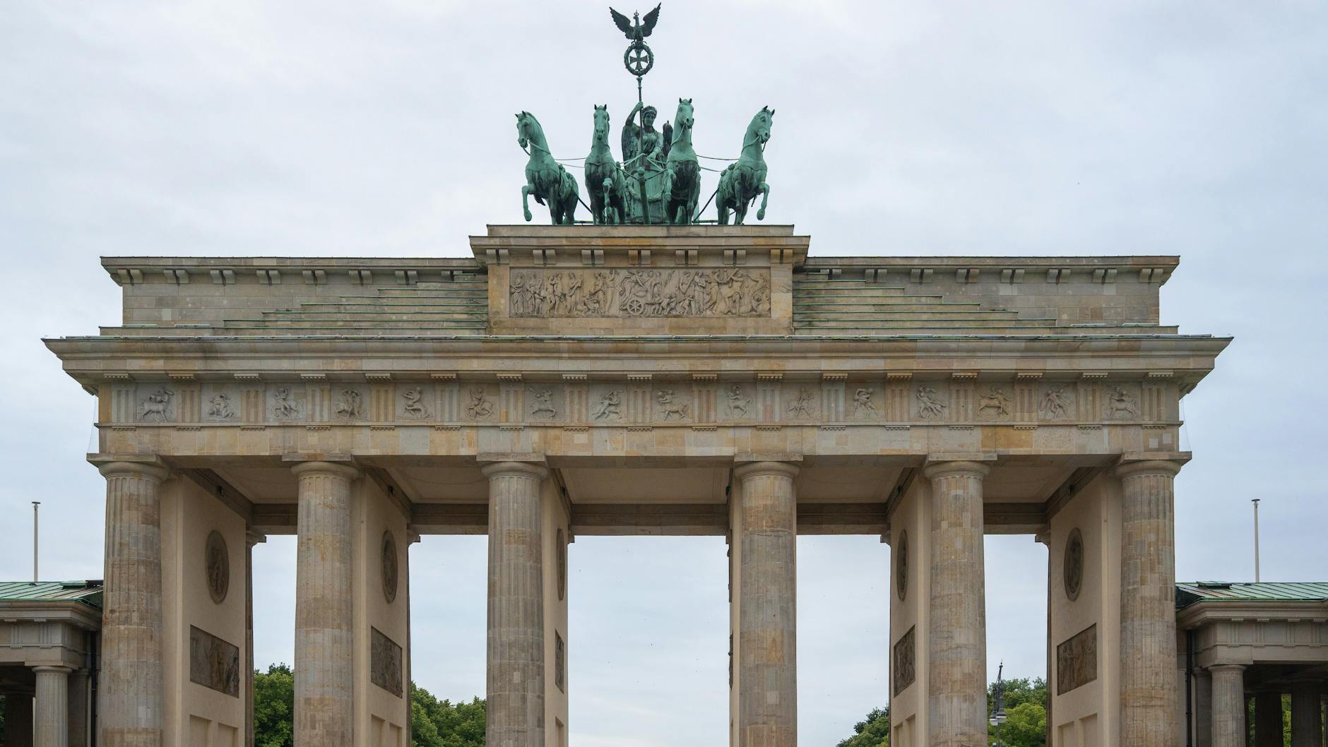 Brandenburg Gate neoclassical monument in Berlin