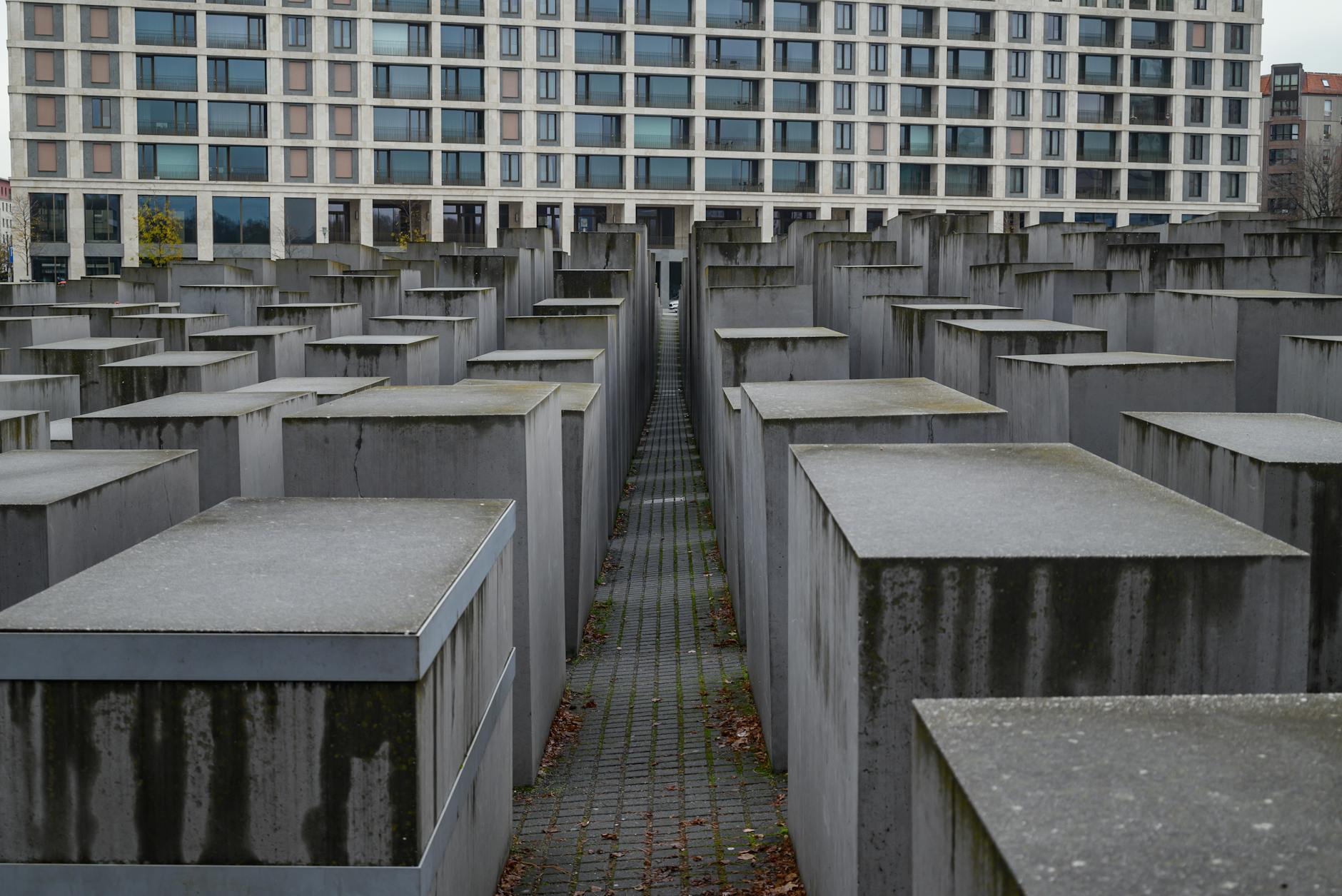 Berlin Holocaust Memorial geometric concrete blocks