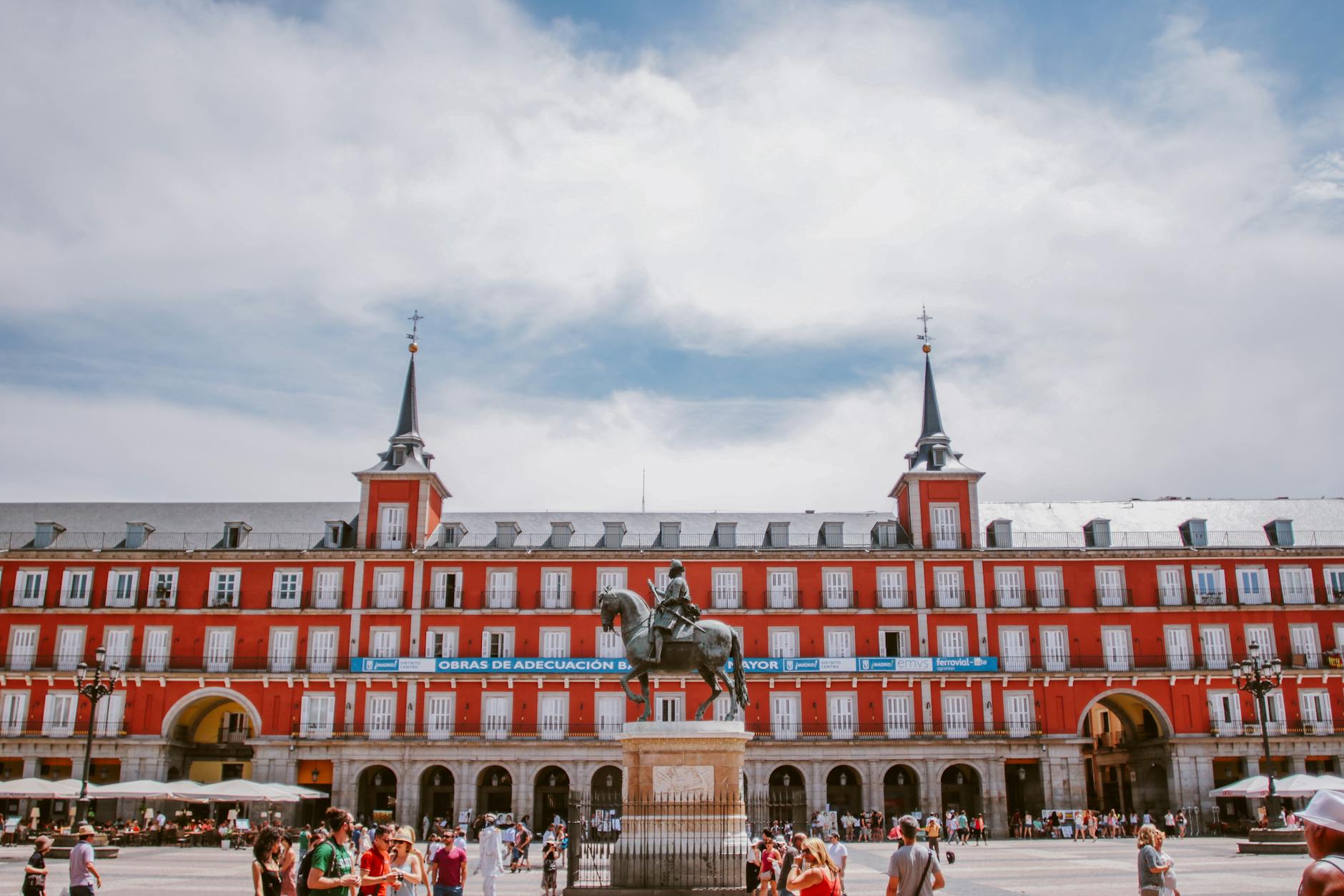 Plaza Mayor in Madrid with historical architecture