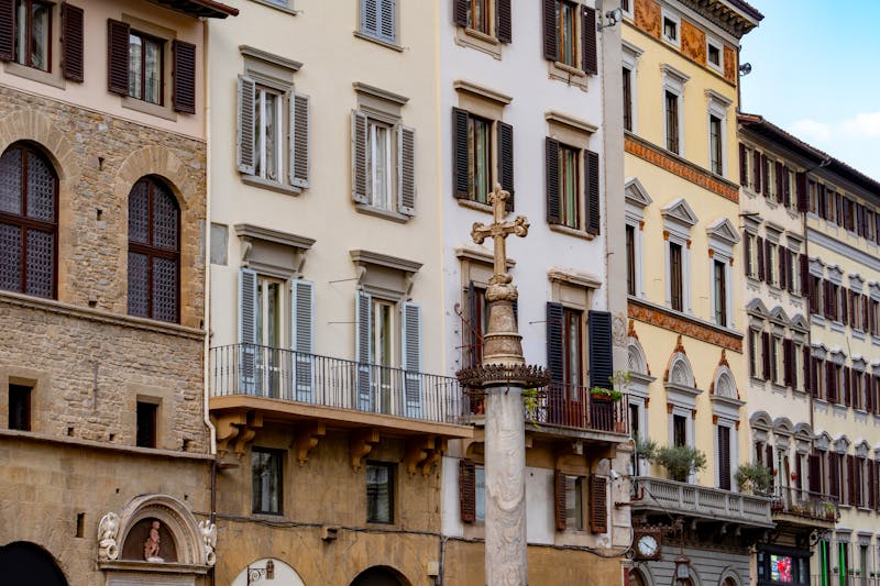 Classic Italian buildings in Florence