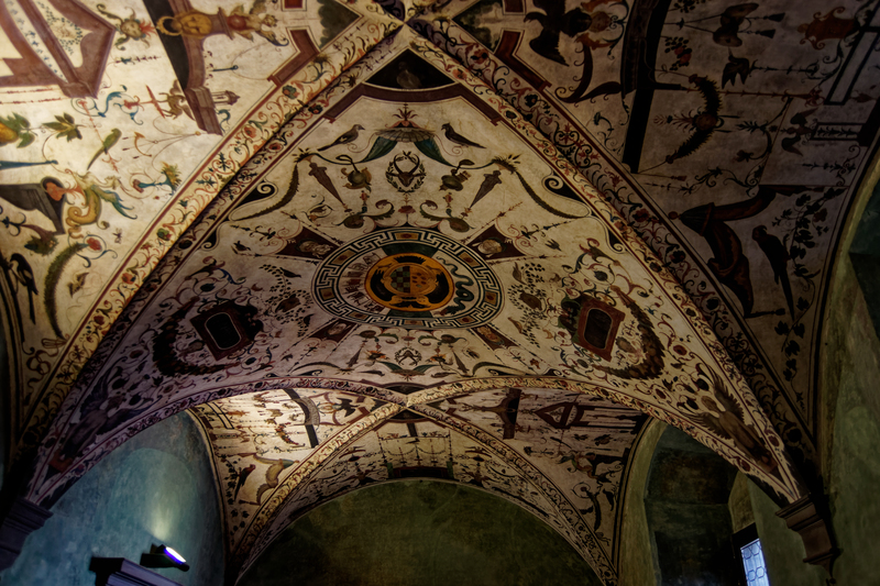 Ornate ceiling in Palazzo Vecchio