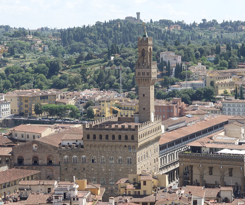 Palazzo Vecchio exterior facade in Florence