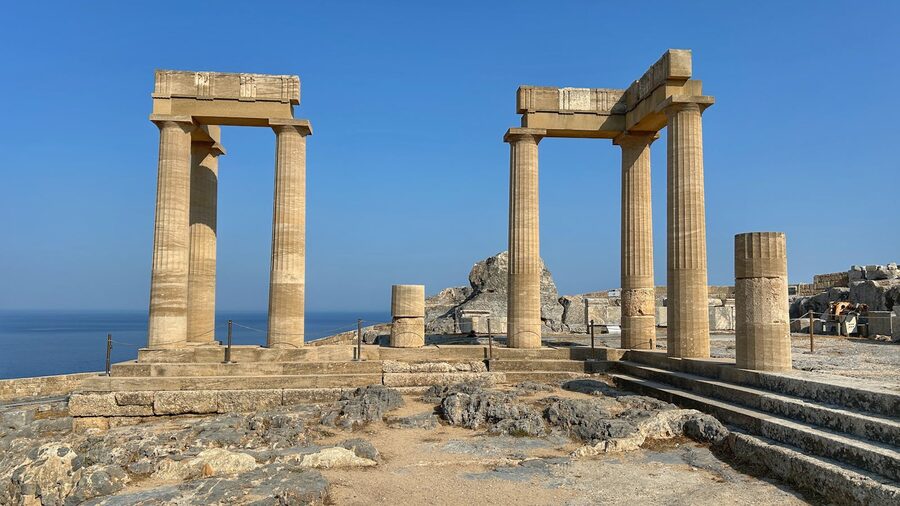 Ancient architectural wonders of Lindos, Greece