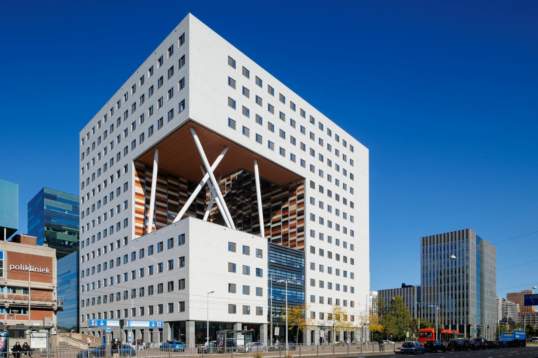 Amsterdam architecture and modern buildings near the museum district