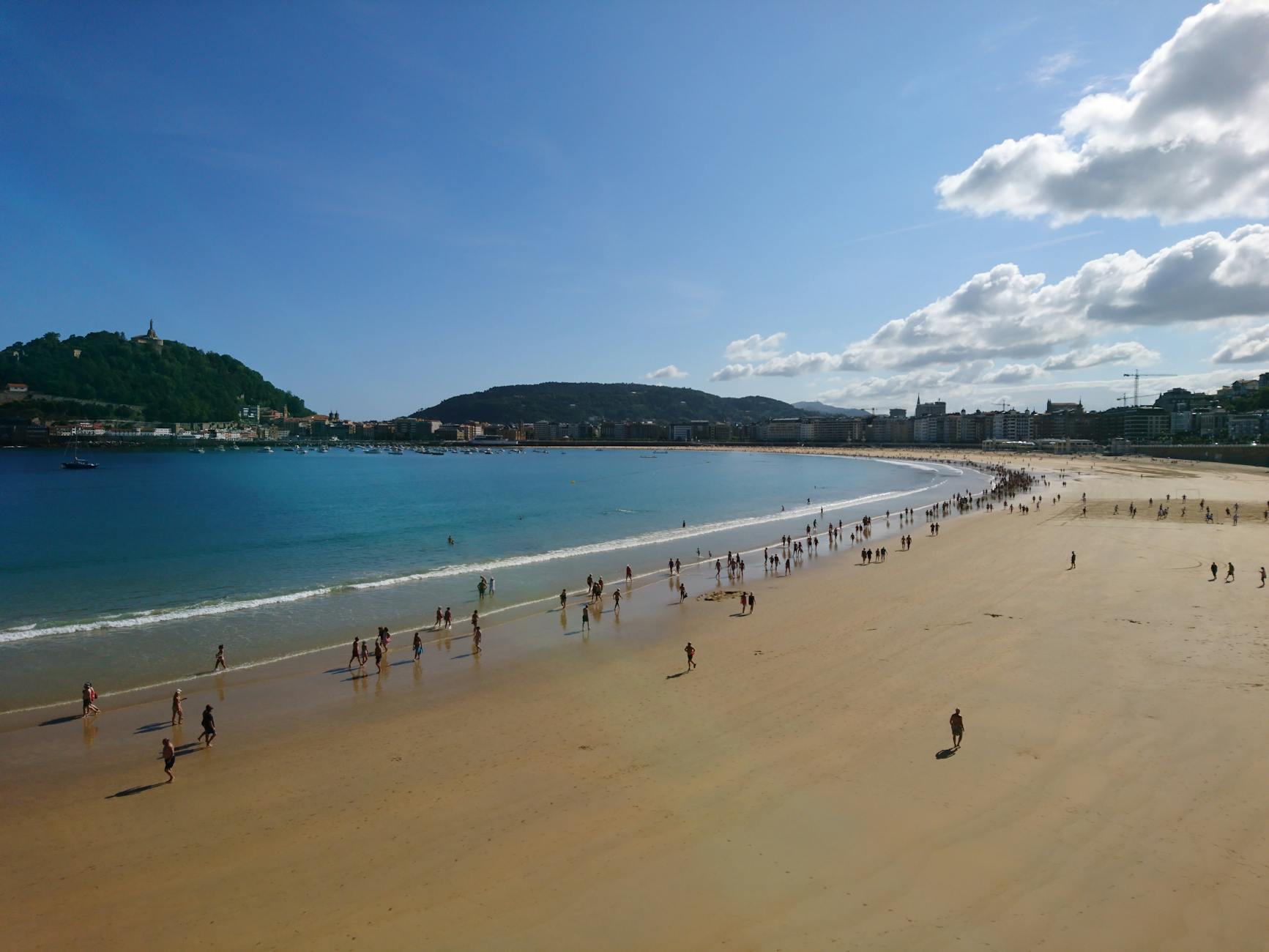 San Sebastian Harbor Boats Morning
