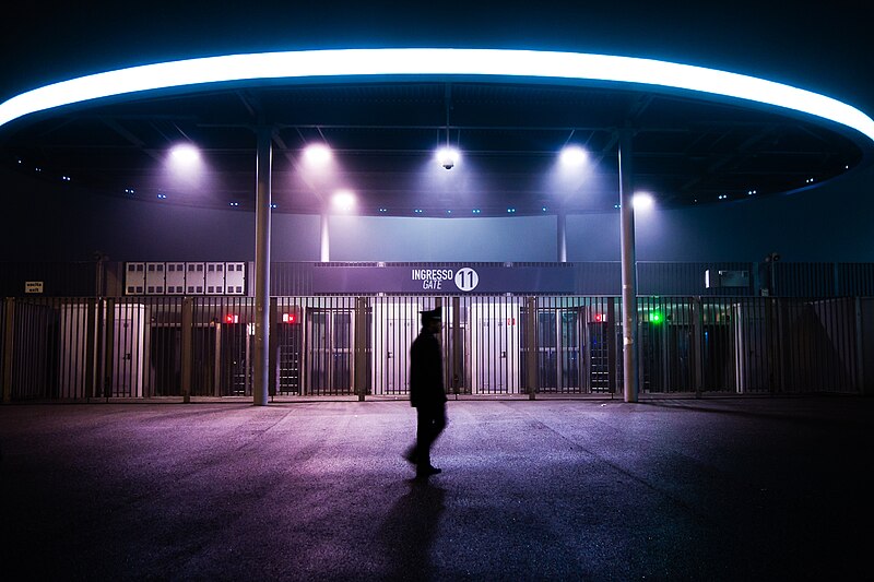 Gate 11 entrance of Stadio Giuseppe Meazza