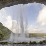 Seljalandsfoss waterfall on the south coast of Iceland