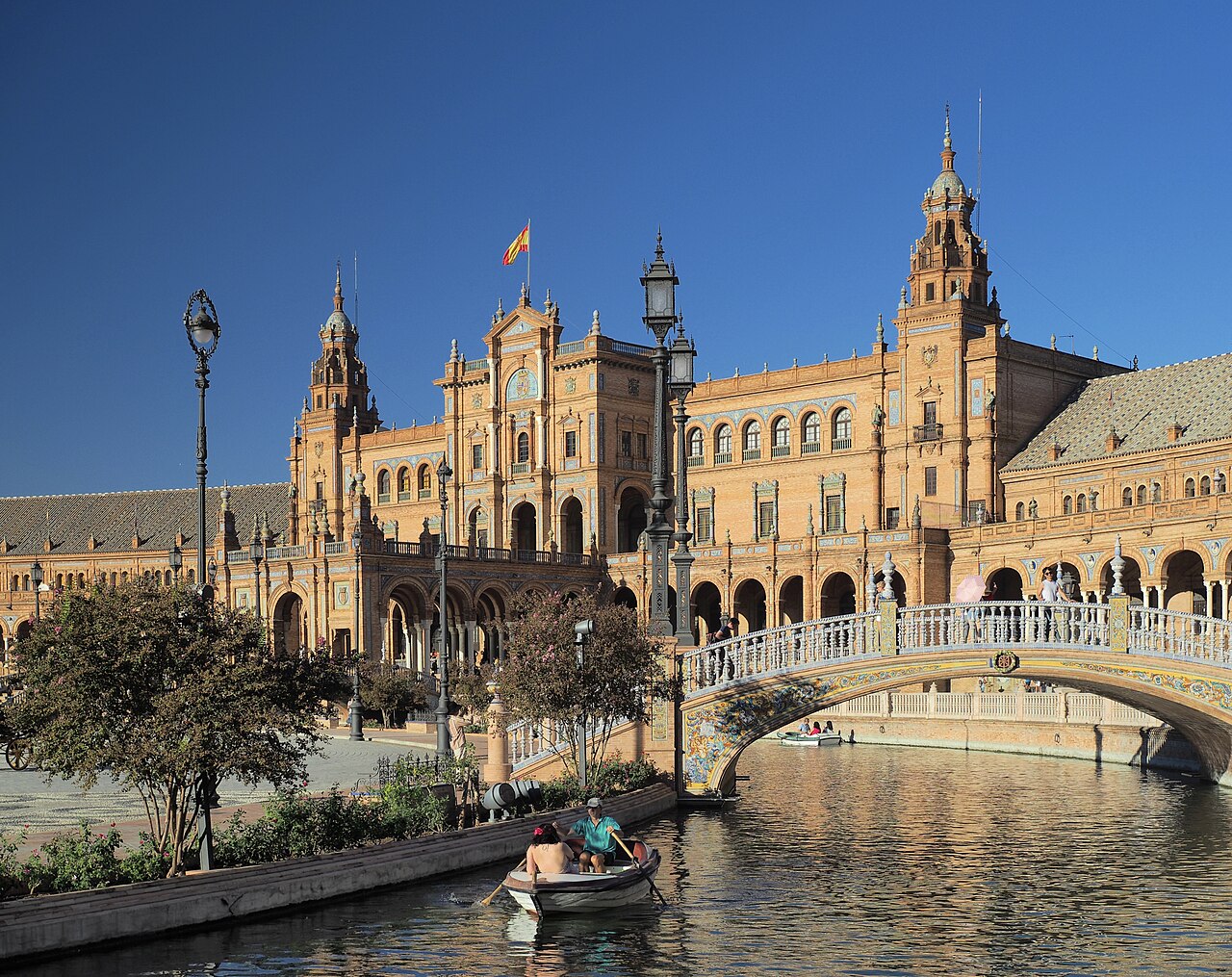 Plaza de Espana in Seville, built for the 1929 Ibero-American Exposition