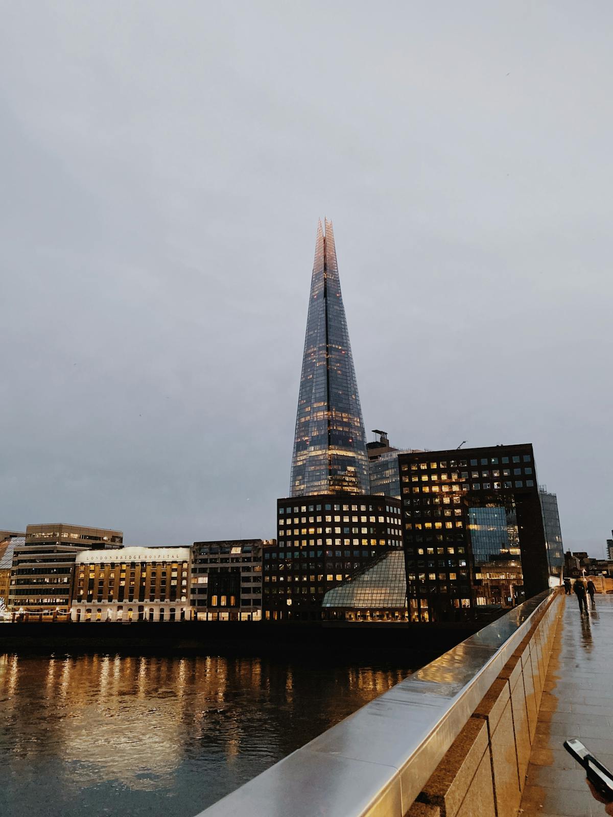 The Shard seen from street level looking up