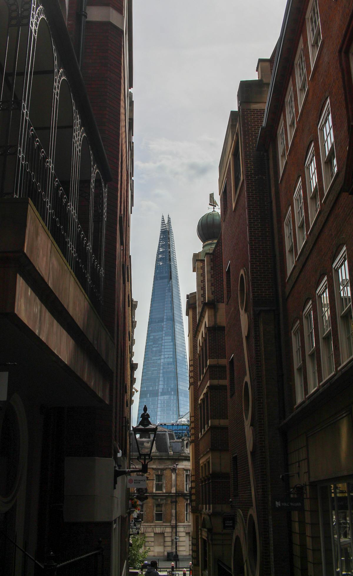 View looking over London rooftops
