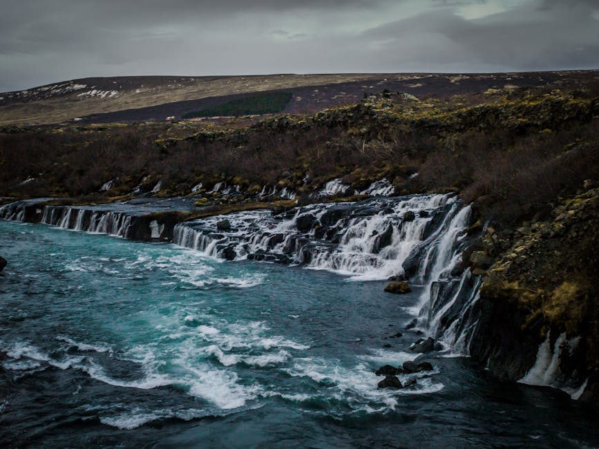 Iceland river clear water