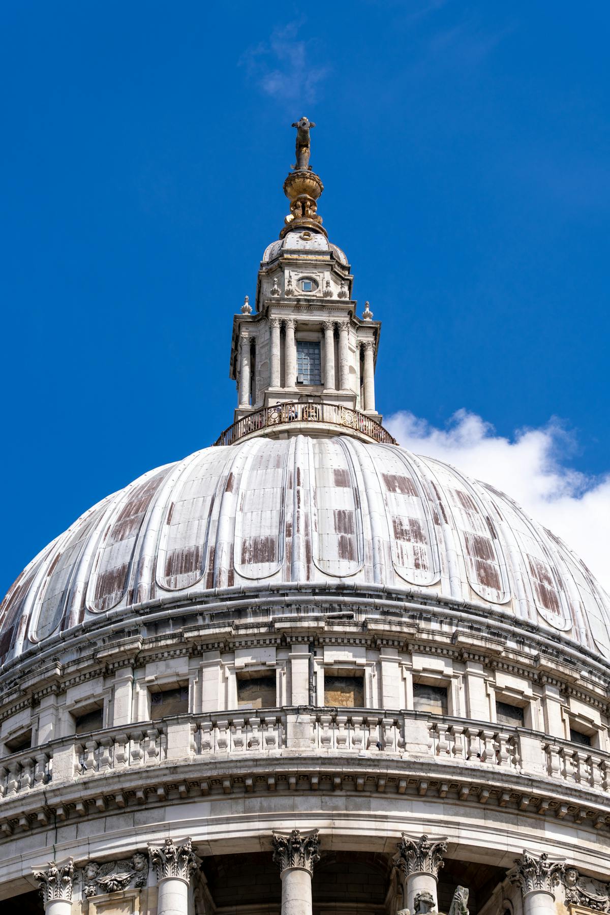 Close-up of the dome of St Paul's Cathedral