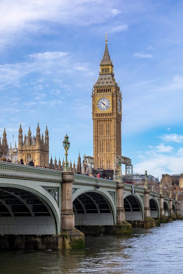 Big Ben and Westminster Bridge over the River Thames